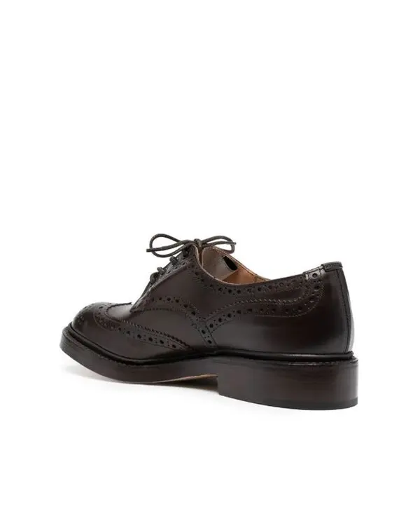 TRICKER'S Wingtip Brogue Derby Shoes - Black