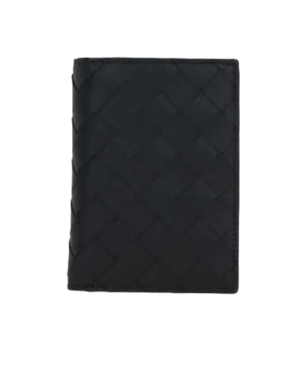 Bottega Veneta Logo Wallet - Black