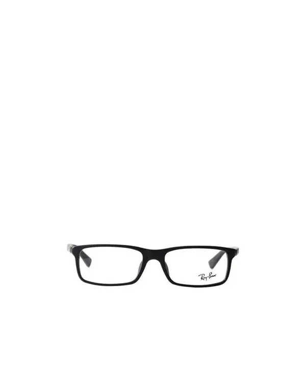 Ray-ban Logo Flat Mirror Eyeglasses - Black