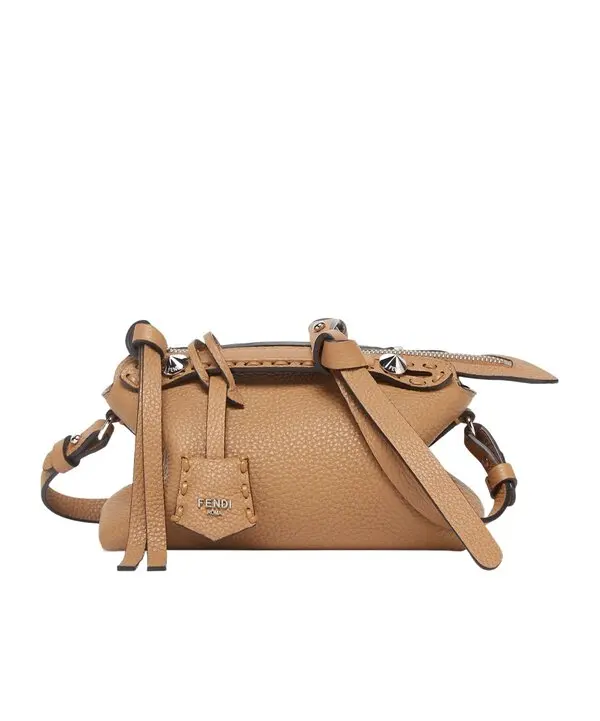 Fendi By The Way Soft Mini Selleria Shoulder Bag - Beige