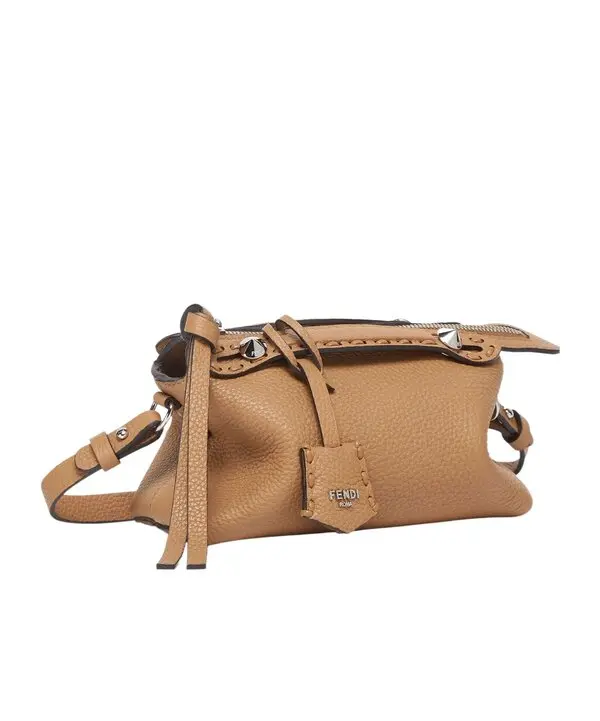 Fendi By The Way Soft Mini Selleria Shoulder Bag - Beige