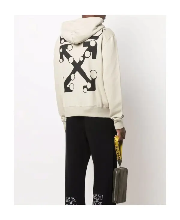 Off-White Bubble Arrow-logo Slim Zip-front Hoodie