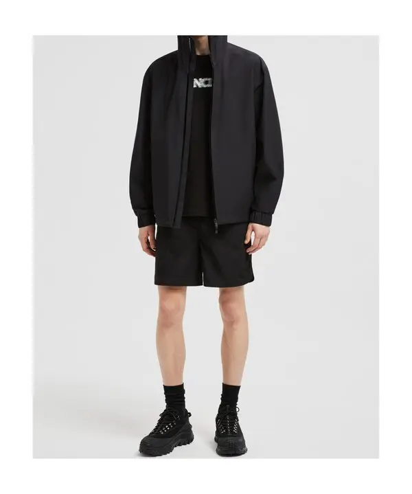 Moncler Crinkled Swim Shorts - Black