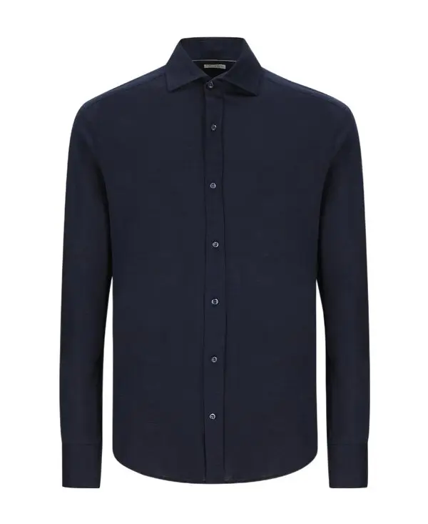 Brunello Cucinelli Button-up Long-sleeved Shirt - Black