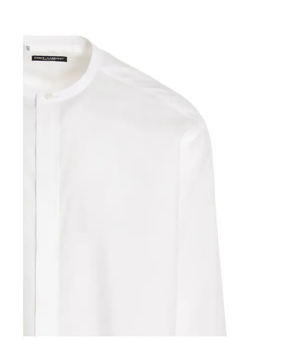 Dolce & Gabbana Dolce Gabbana Collarless Long-sleeved Shirt