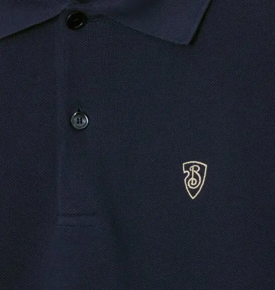 Burberry Logo Embroidered Regular-fit Polo Shirt - Storm Color