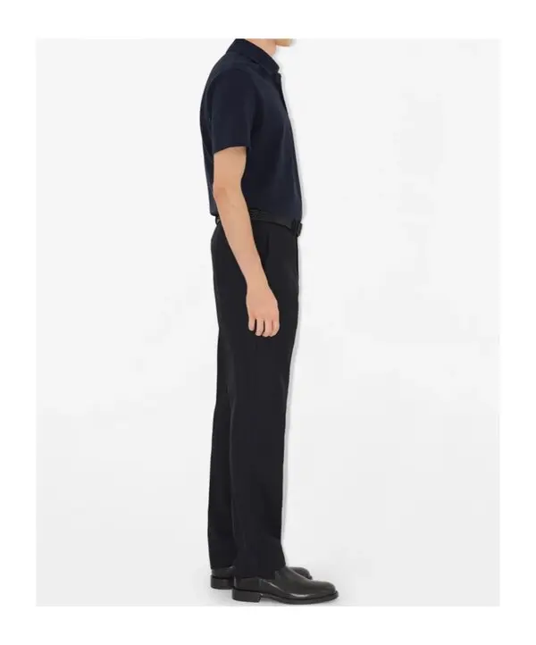 Burberry Logo Embroidered Regular-fit Polo Shirt - Storm Color