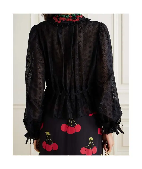Valentino Garavani Long Sleeve Shirt With Lace Detail