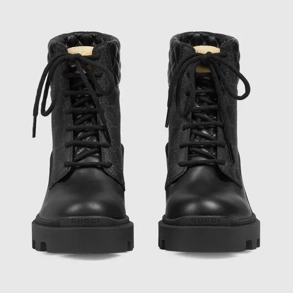 Gucci Gg Supreme Ankle Boots