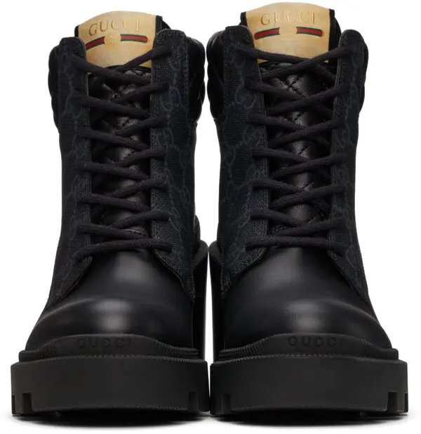 Gucci Gg Supreme Ankle Boots