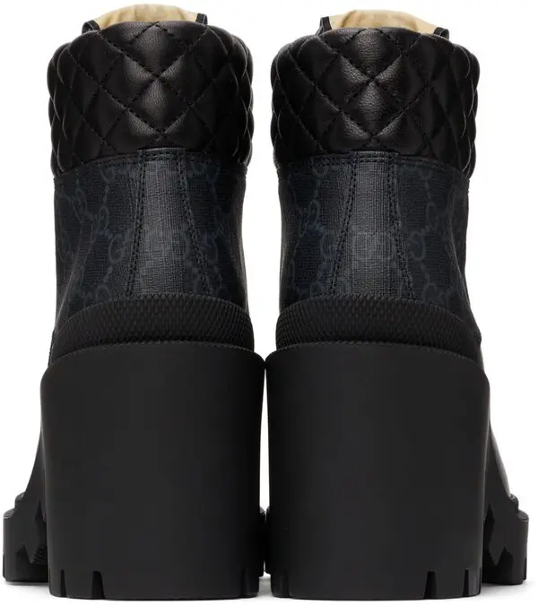Gucci Gg Supreme Ankle Boots