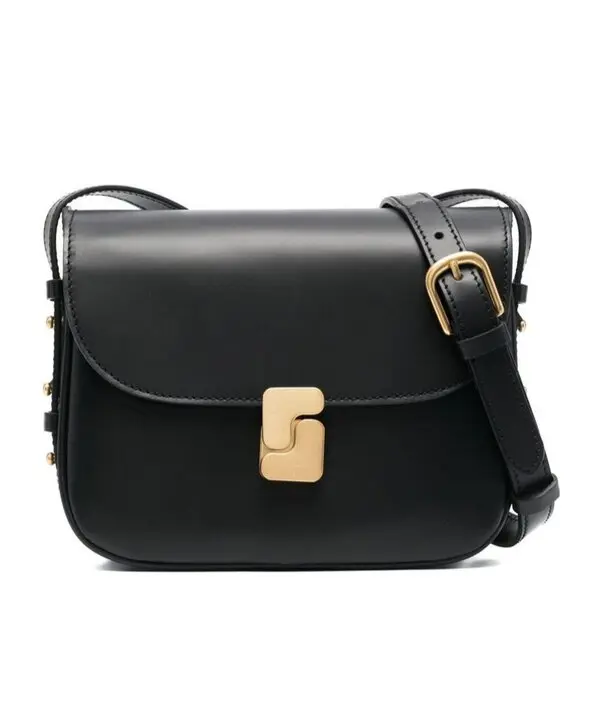 Soeur Flap Shoulder Bag - Black