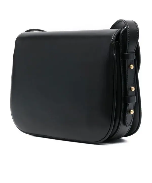 Soeur Flap Shoulder Bag - Black