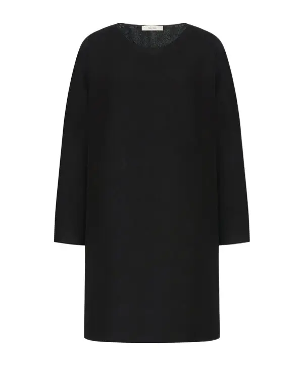 THE ROW Bastira Boat-neck Long-sleeve Top - Black