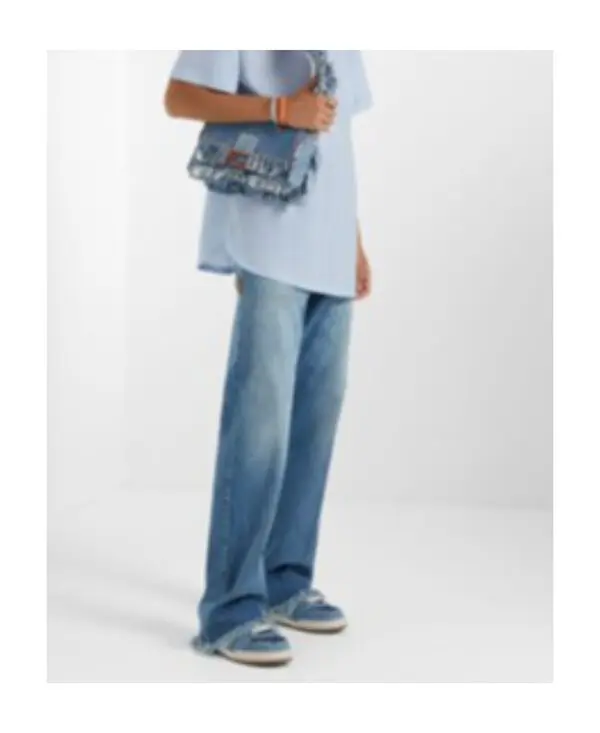 Fendi Logo Patch Denim Jeans