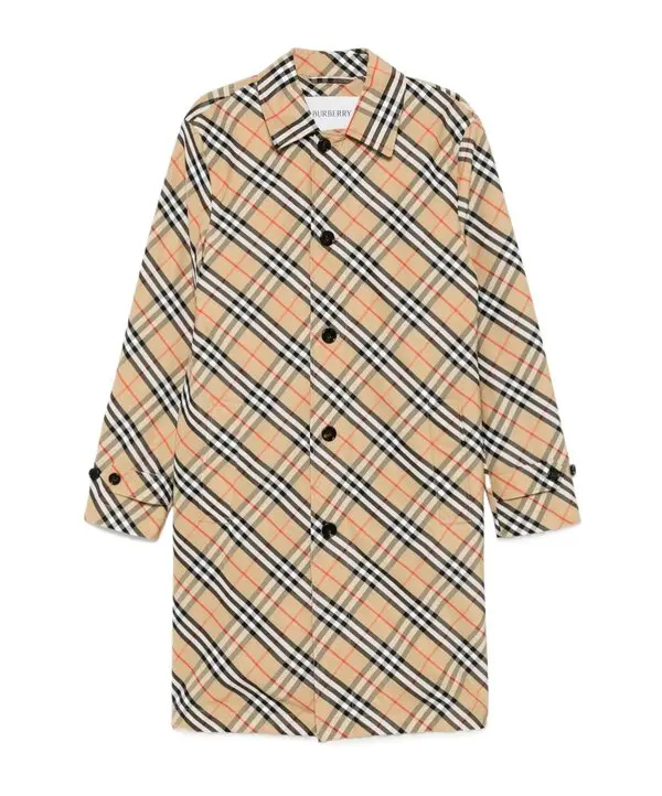 Burberry Vintage Check Button-up Coat