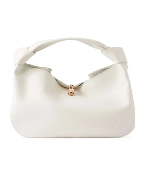 Gabriela Hearst Knotted Shoulder Bag - White