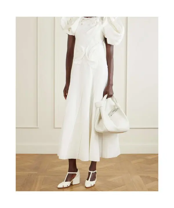 Gabriela Hearst Knotted Shoulder Bag - White
