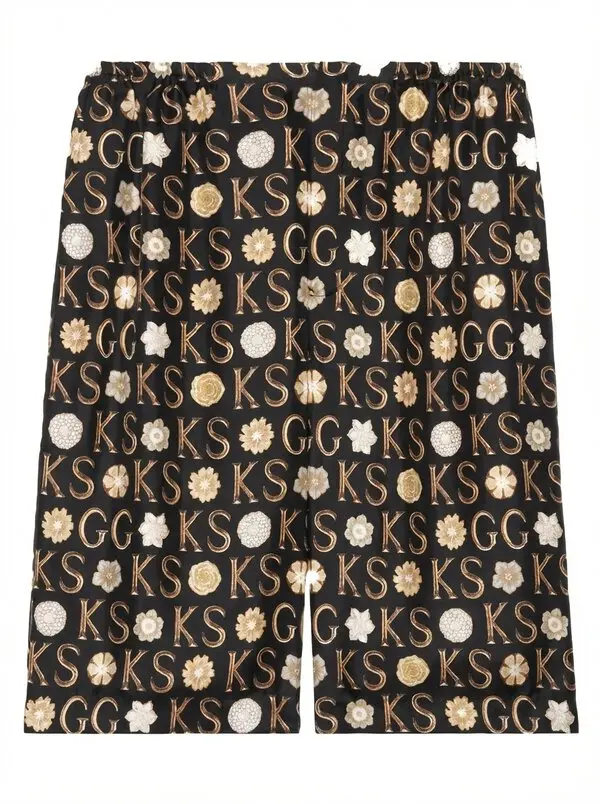 Gucci X Ken Scott Printed Shorts - Black