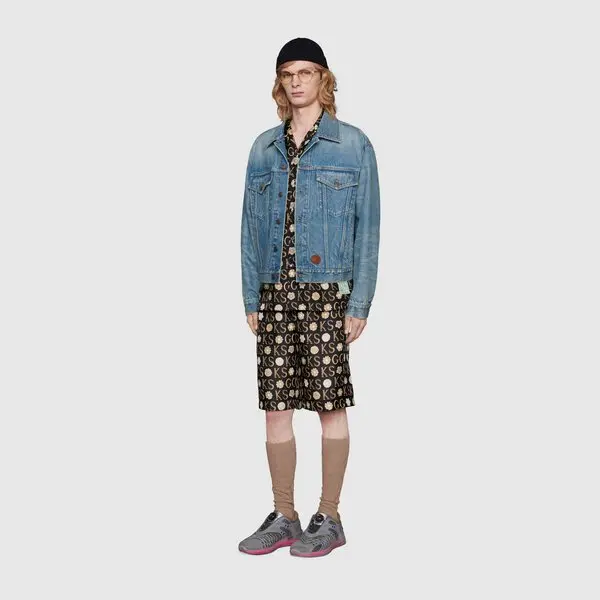 Gucci X Ken Scott Printed Shorts - Black