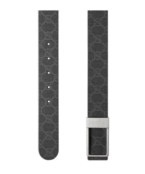 Gucci Monogrammed Square Buckled Belt
