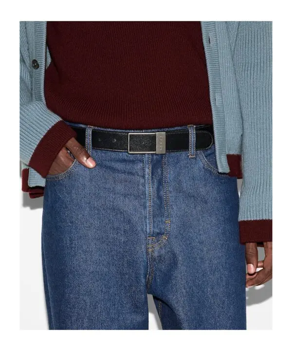 Gucci Monogrammed Square Buckled Belt