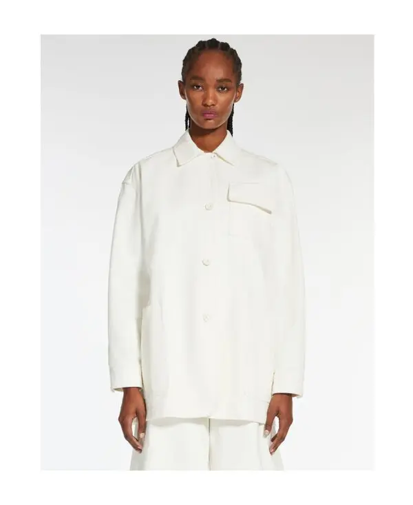 Max Mara Oversized Long-sleeve Cotton Shirt