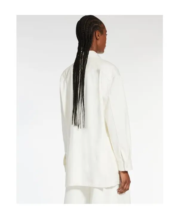 Max Mara Oversized Long-sleeve Cotton Shirt