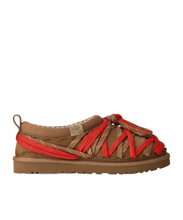 UGG Tasman Lace-up Slippers - Brown