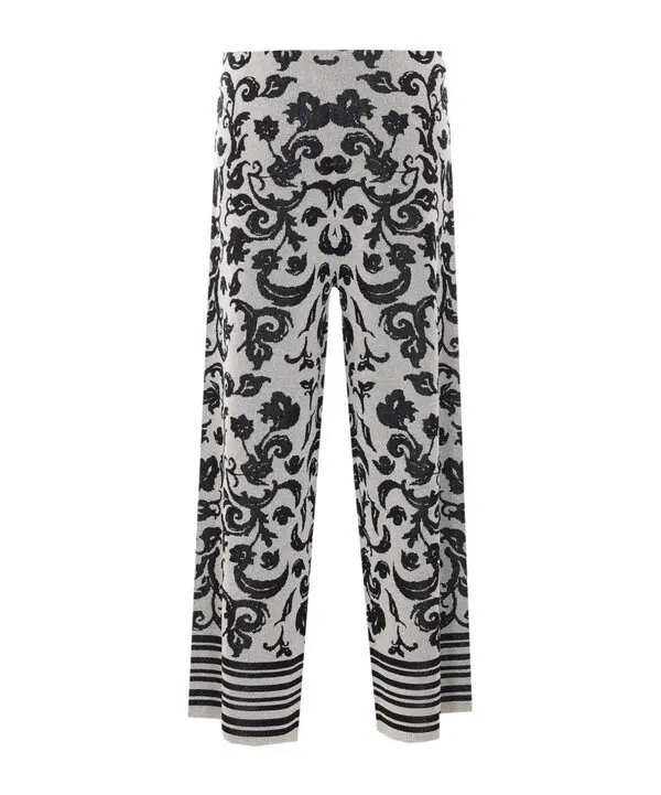 Liu Jo Floral Printed Wide Leg Trousers