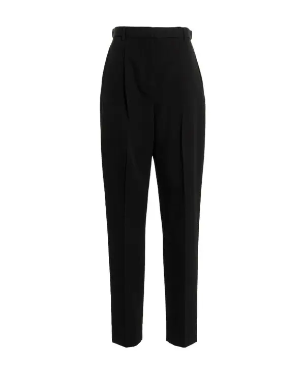 Tory Burch Straight-leg Mid-rise Wool Twill Trousers