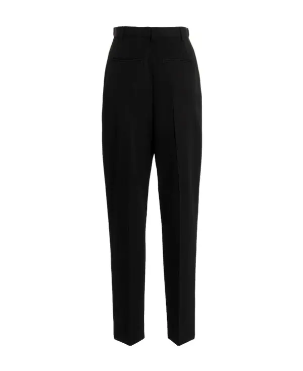 Tory Burch Straight-leg Mid-rise Wool Twill Trousers