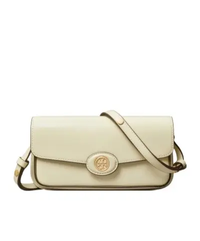Tory Burch Robinson Spazzolato Rectangular Shoulder Bag - Shea Color