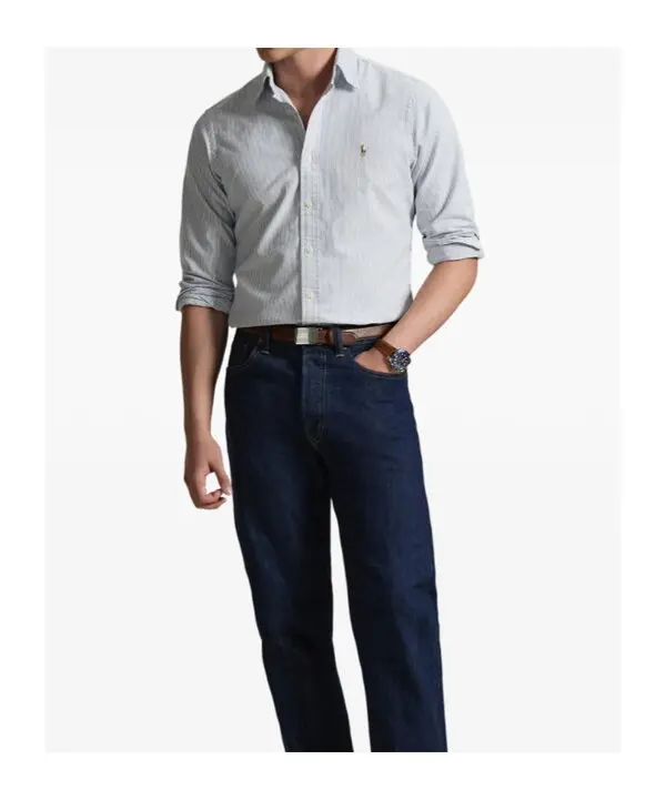 Polo Ralph Lauren Striped Button-down Shirt - Gray