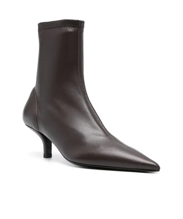 TOTEME Pointed Toe Heeled Sock Boots