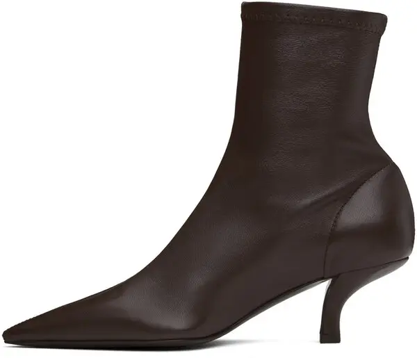 TOTEME Pointed Toe Heeled Sock Boots