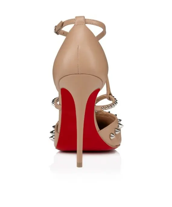 CHRISTIAN LOUBOUTIN Tatooshka Studded Leather Stiletto Pumps