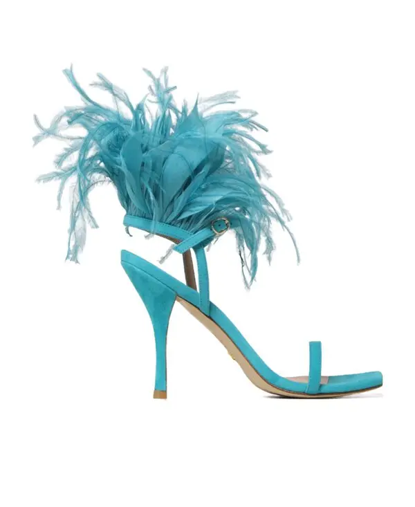 STUART WEITZMAN Feather High-heeled Sandals - Blue