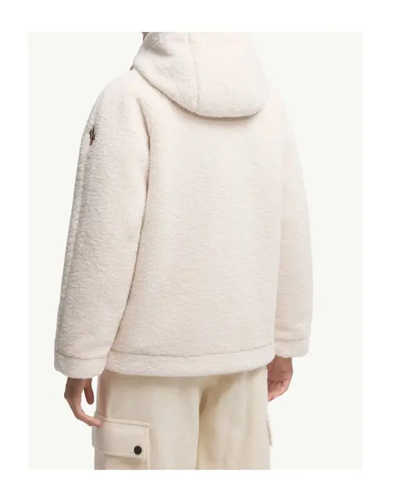 Moncler Zip-up Fleece Jacket With Drawstring Hood