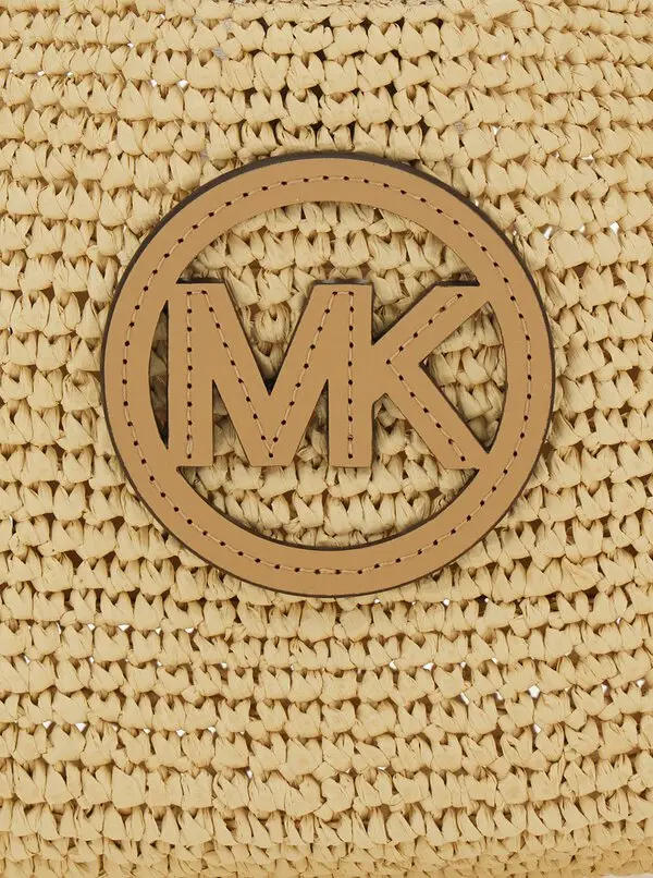 Michael Kors Logo Patch Hobo Bag - Nude