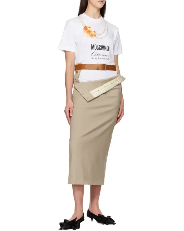 Moschino Short-sleeved T-shirt With Graphic Detail