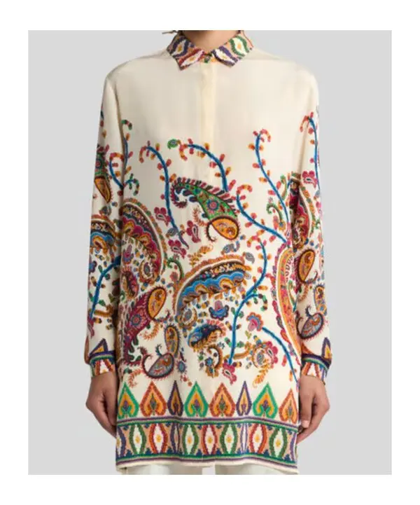 Etro Paisley Print Long Shirt - Multicolor
