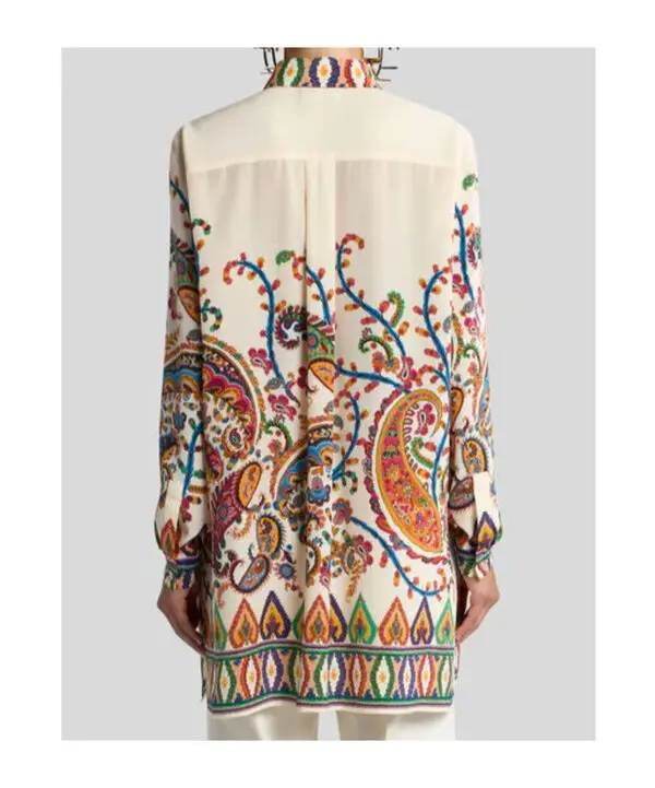 Etro Paisley Print Long Shirt - Multicolor