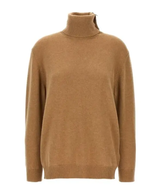 Fabiana Filippi High Neck Sweater With Ribbed Details