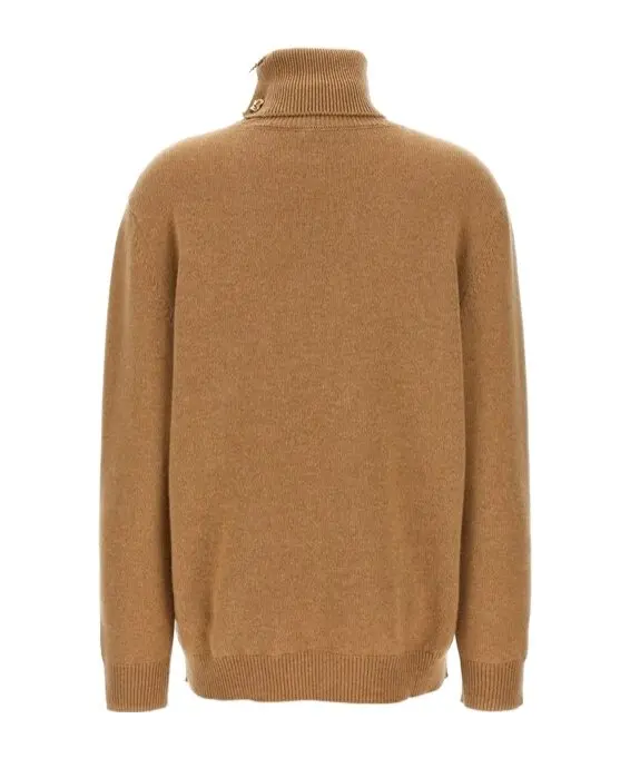 Fabiana Filippi High Neck Sweater With Ribbed Details