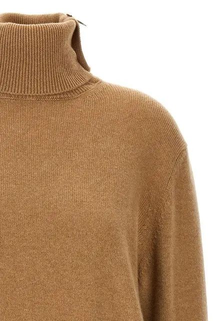 Fabiana Filippi High Neck Sweater With Ribbed Details