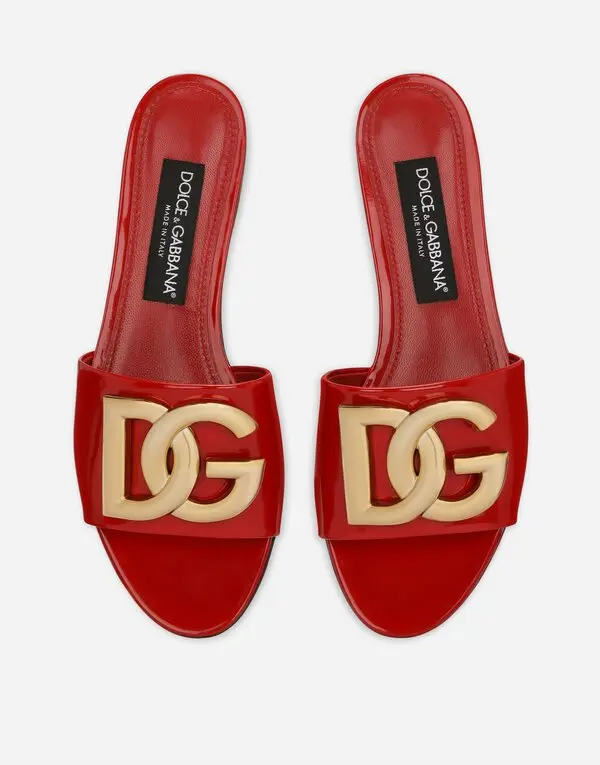 Dolce & Gabbana Logo Plaque Slip-on Slides