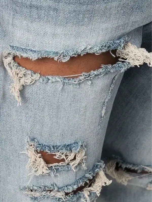 DIESEL® Distressed Straight-leg Jeans