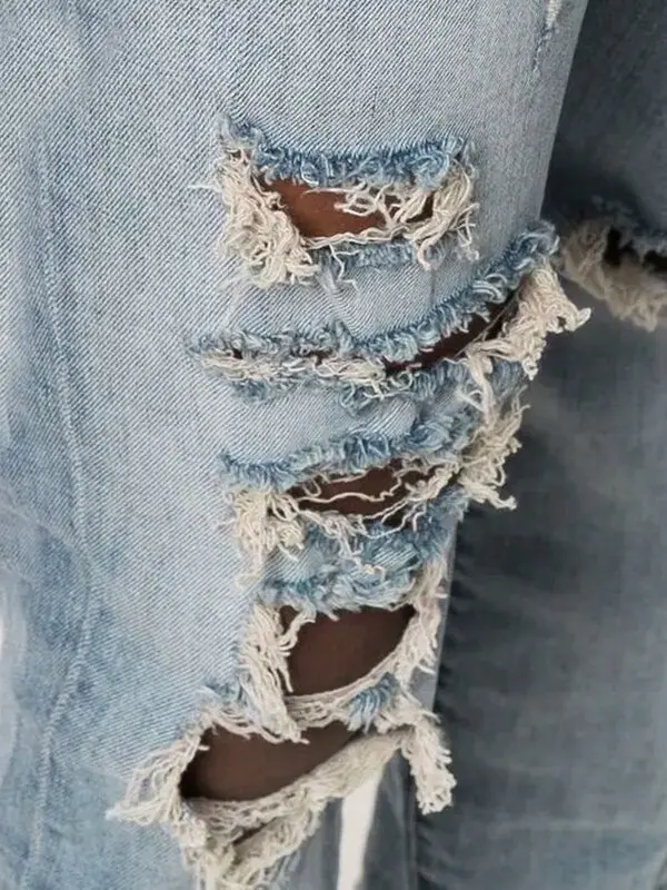 DIESEL® Distressed Straight-leg Jeans