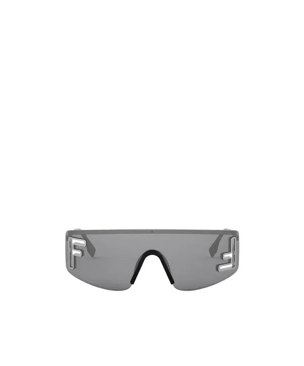 Fendi Geometric Aviator Sunglasses - Silver